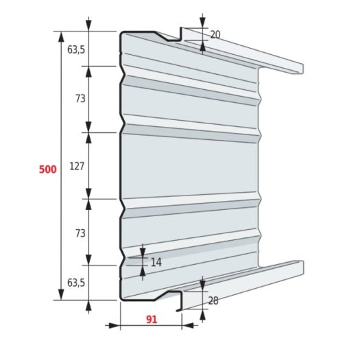 Plateau de bardage 91.400, façade de bâtiment